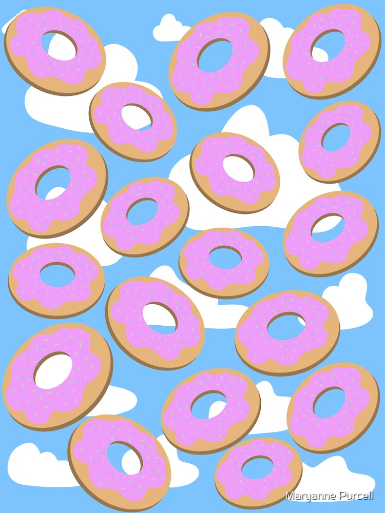"Donuts from Heaven" Sticker by MPurcellArt | Redbubble