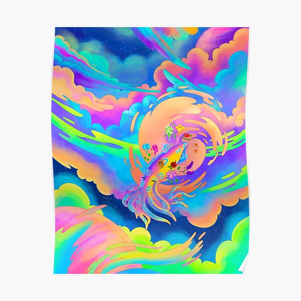 "Celestial Squid" Poster by themagicbox | Redbubble