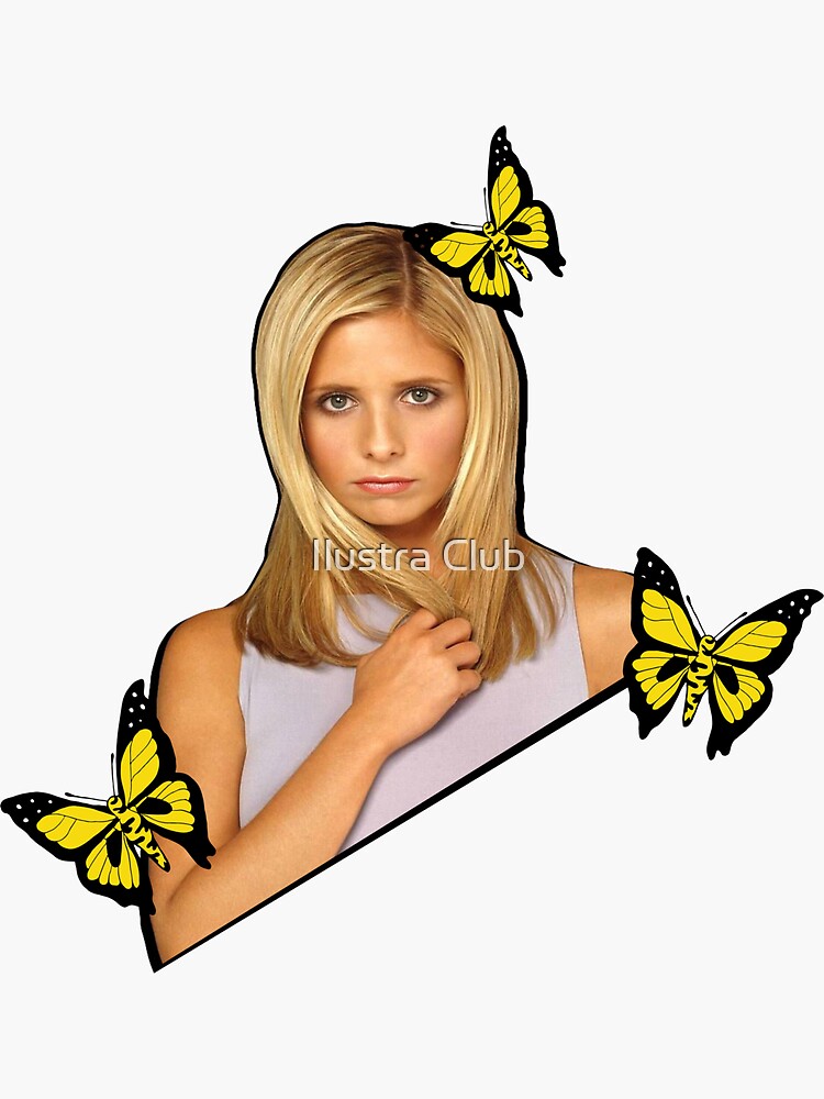 "buffy aestehtic art" Sticker by Domiilustra | Redbubble