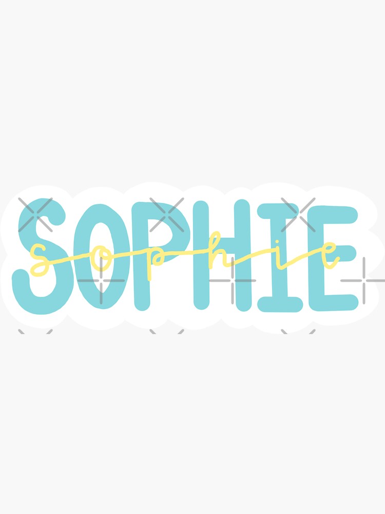 "Sophie Double Lettering" Sticker for Sale by SRCreates | Redbubble
