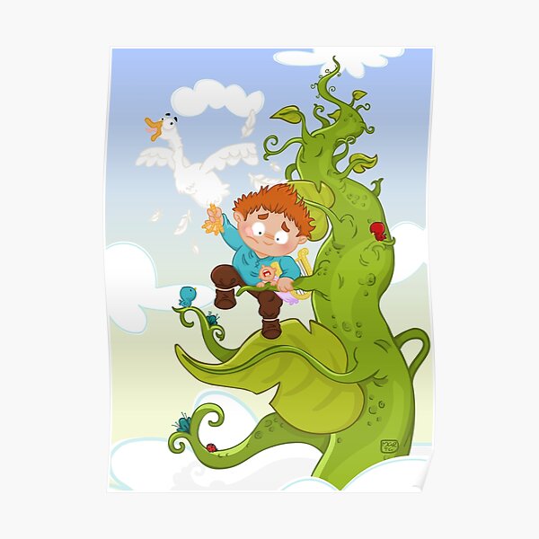 "Jack and the Beanstalk" Poster for Sale by alapapaju | Redbubble