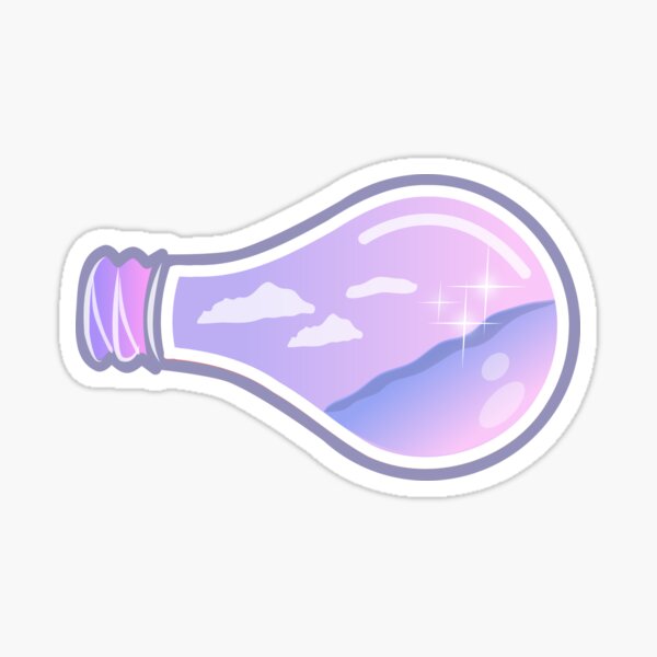 "Aesthetic light bulb l pastel light bulb" Sticker for Sale by Bossin ...
