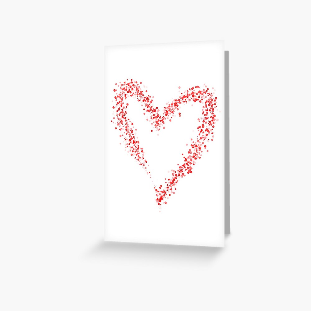 "Red Heart" Greeting Card for Sale by mariola5 | Redbubble