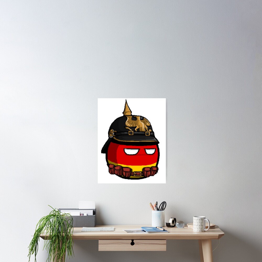 "Germanyball (Countryball)" Poster for Sale by Countryball | Redbubble