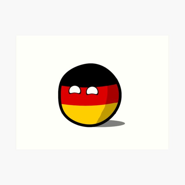 "Germanyball (Countryball)" Art Print for Sale by Countryball | Redbubble