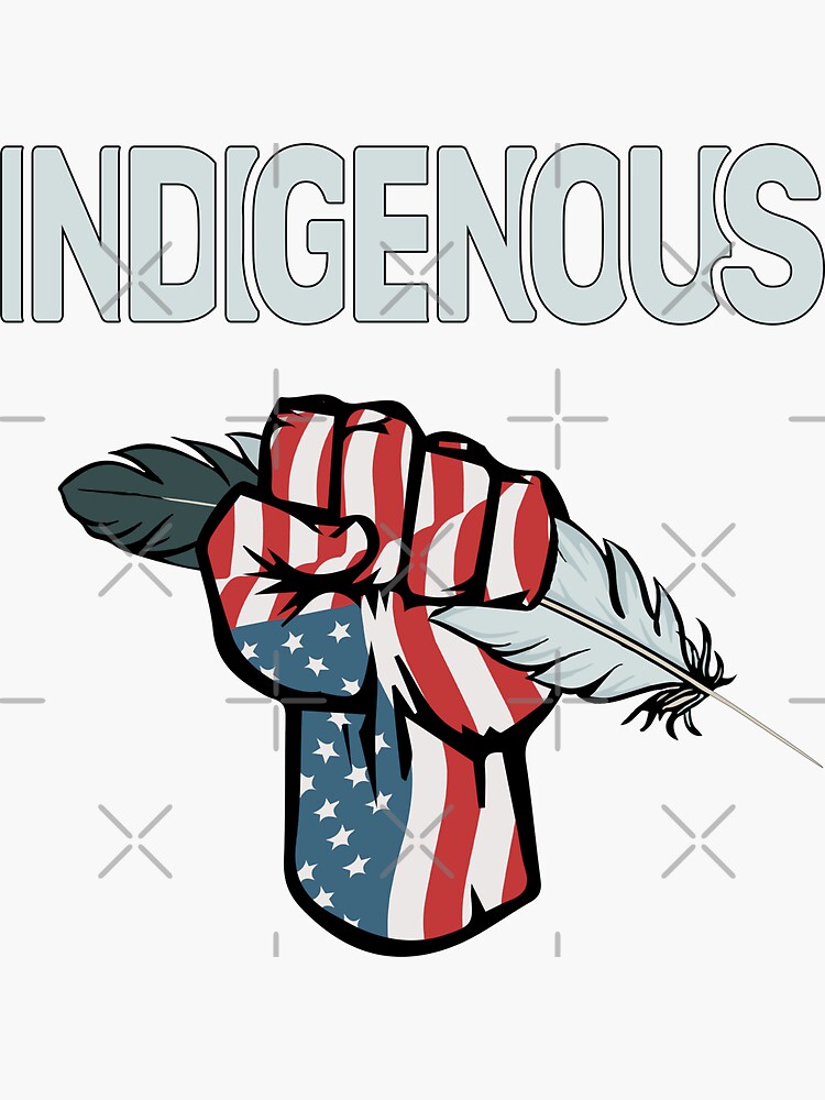 "Indigenous Fist and Feather" Sticker for Sale by CarrieTDesigns ...