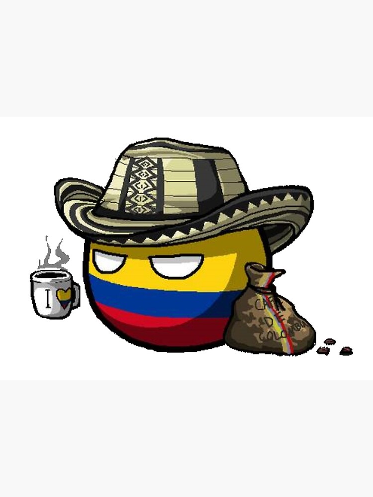 "Colombiaball (Countryball)" Art Print by Countryball | Redbubble