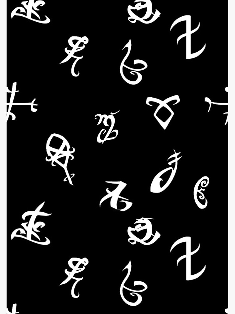 Cahier à spirale « runes de shadowhunters B & W », par alonadorodko ...