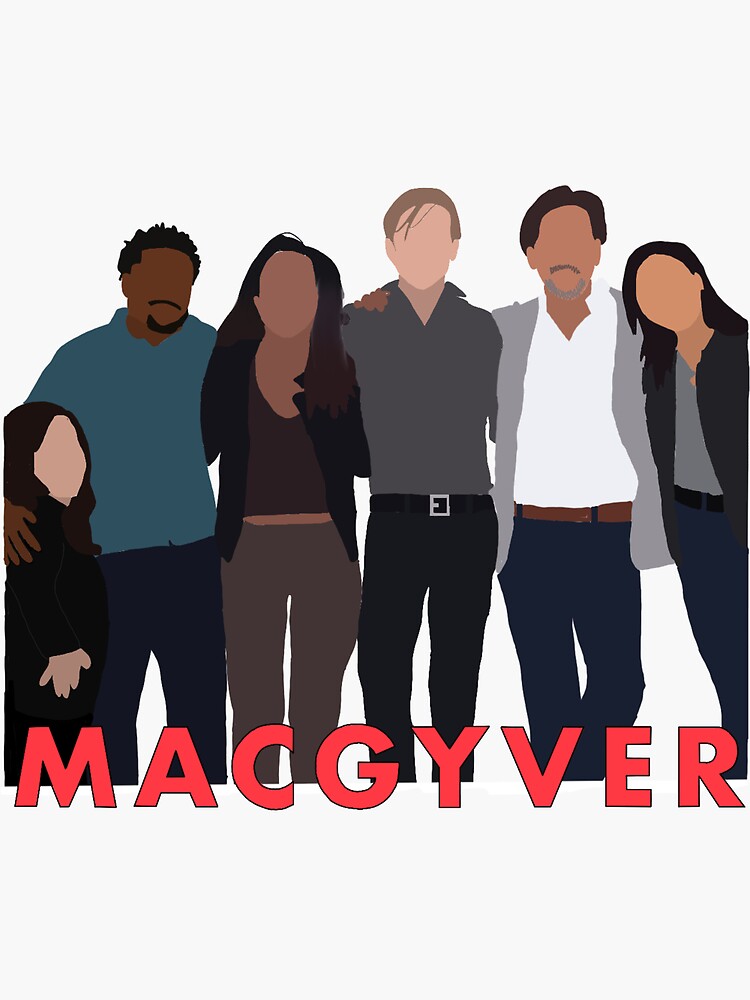 "MacGyver Team" Sticker for Sale by madisoned | Redbubble