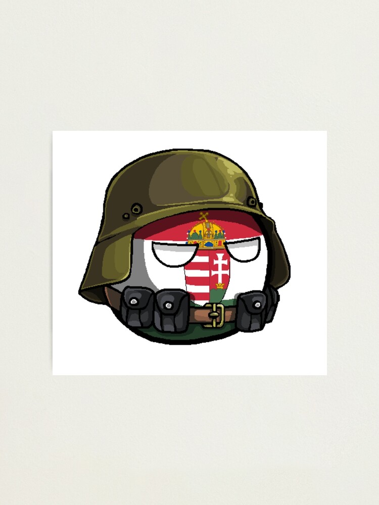 "Hungaryball (Countryball)" Photographic Print by Countryball | Redbubble