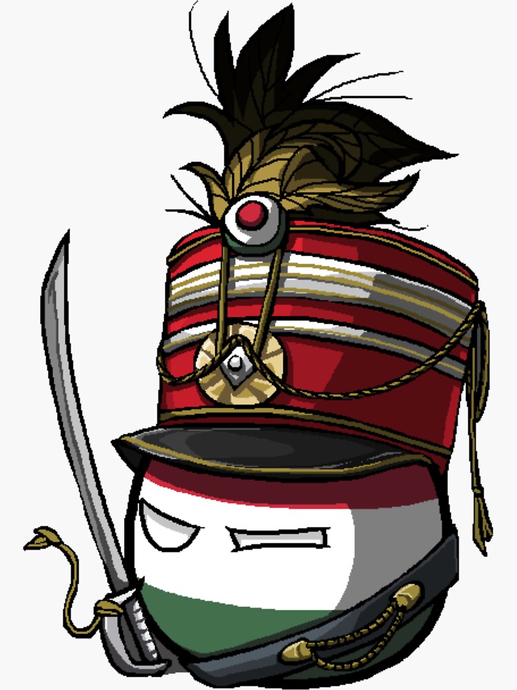 "Hungaryball (Countryball)" Sticker by Countryball | Redbubble