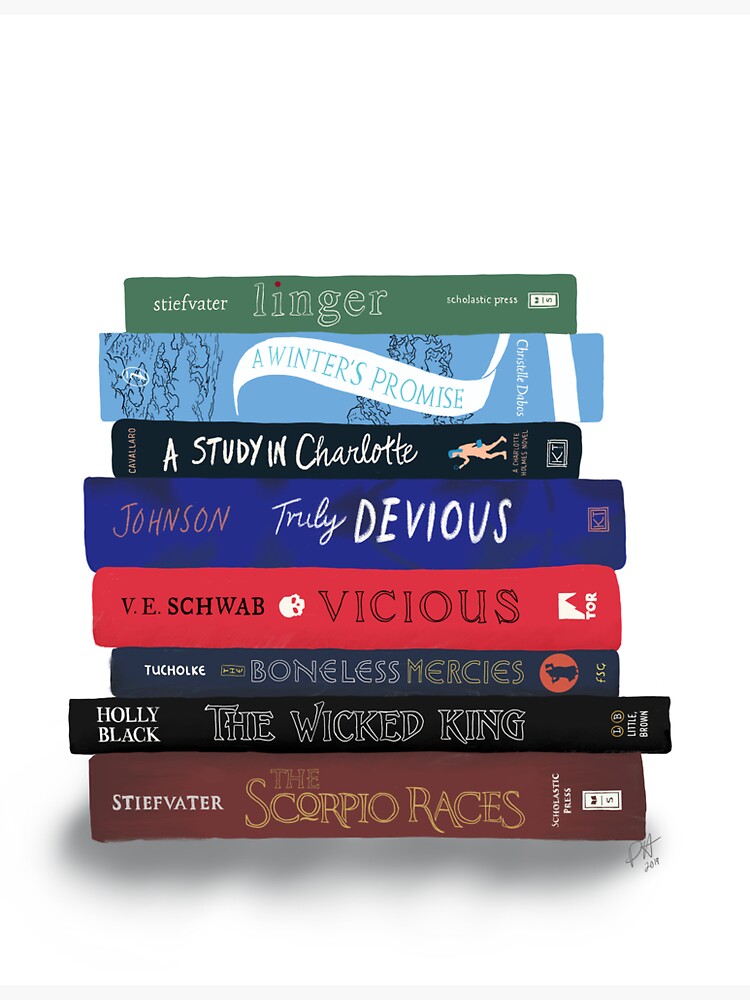 "YA Book Stack" Sticker for Sale by denali503 | Redbubble