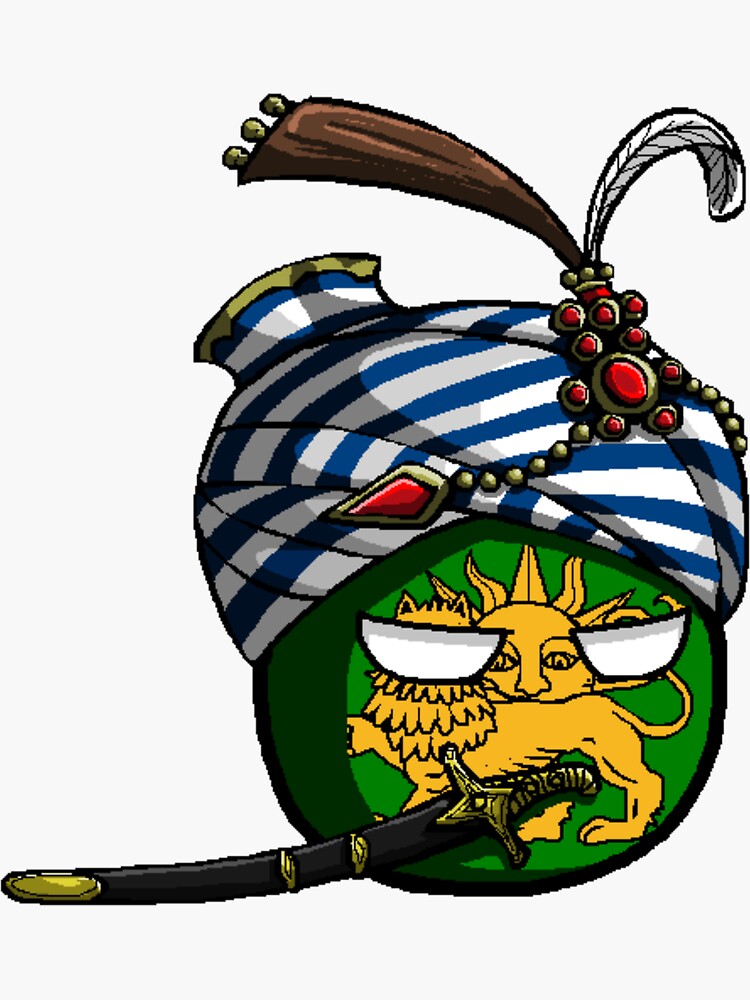 Pegatina con la obra «Persiaball (Countryball)» de Countryball | Redbubble