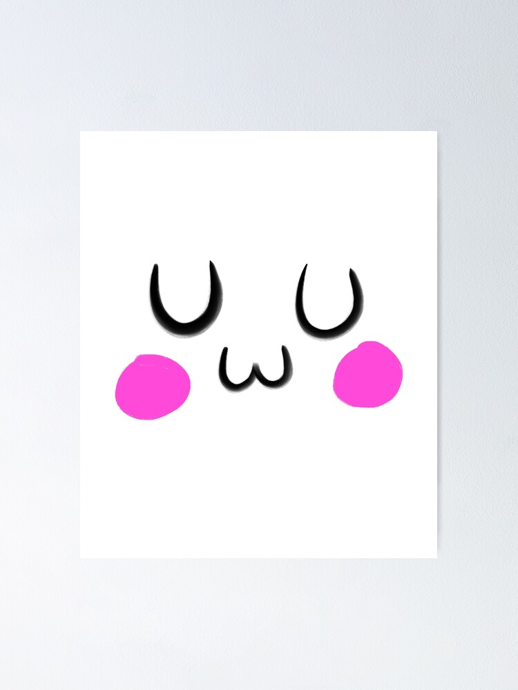 "UwU Hand Drawn Face Meme" Poster for Sale by BGCollections | Redbubble