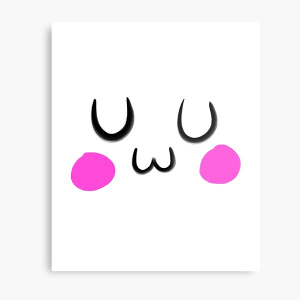 "UwU Hand Drawn Face Meme" Metal Print by BGCollections | Redbubble