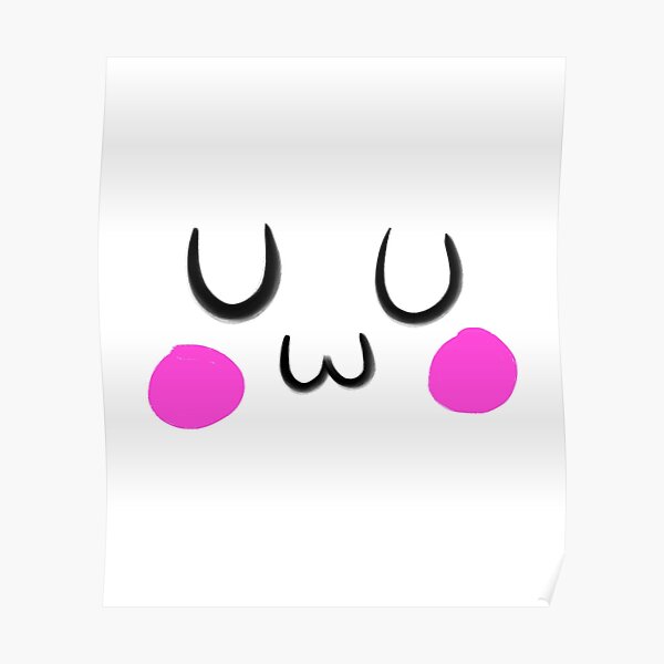 "UwU Hand Drawn Face Meme" Poster by BGCollections | Redbubble
