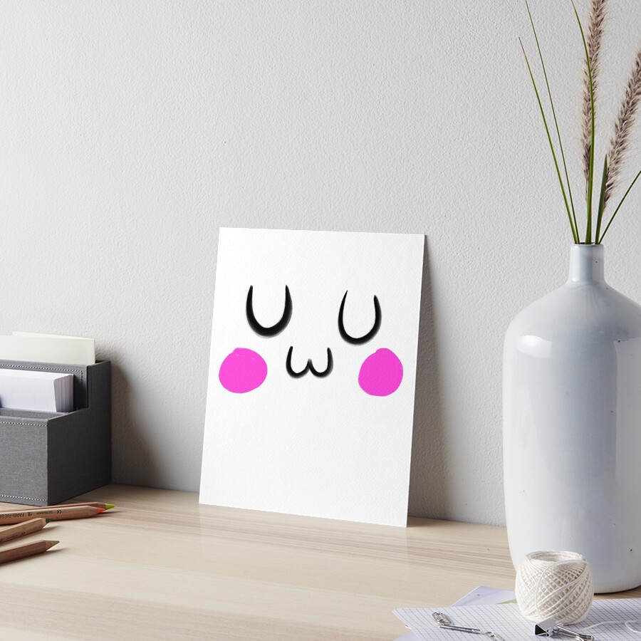 "UwU Hand Drawn Face Meme" Art Board Print by BGCollections | Redbubble