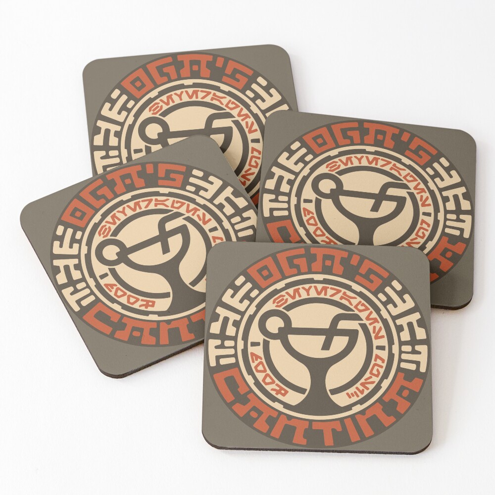 "Food Music Beverages Oga's Coaster 2/6" Sticker for Sale by DisneyBro ...