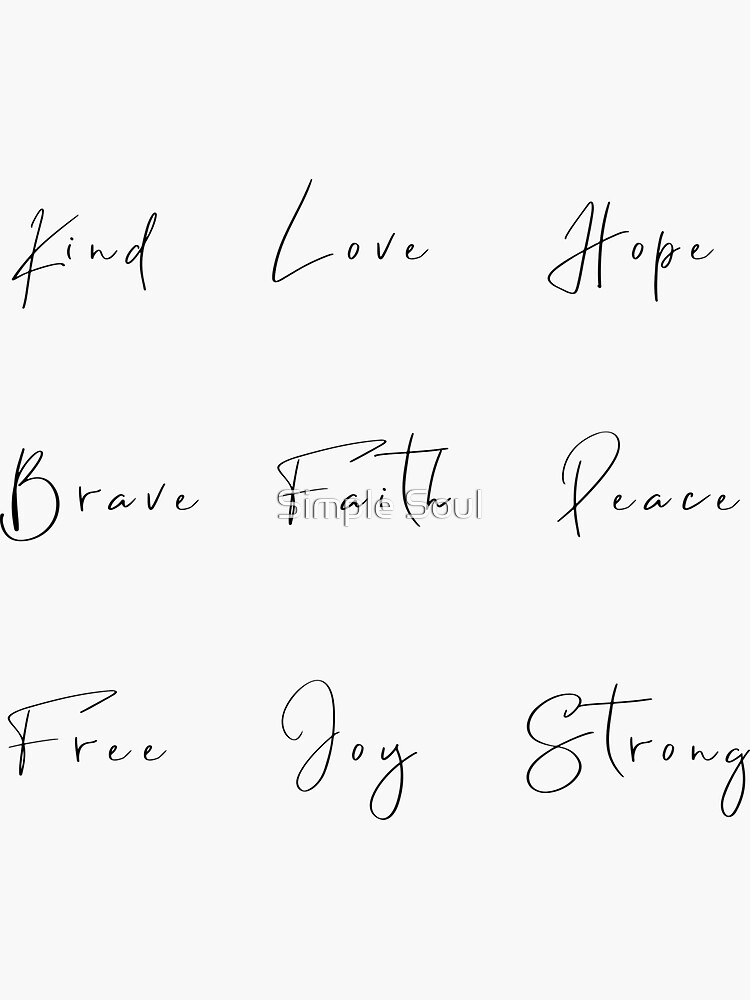 "Positive Words Pack" Sticker by wannasaysth | Redbubble