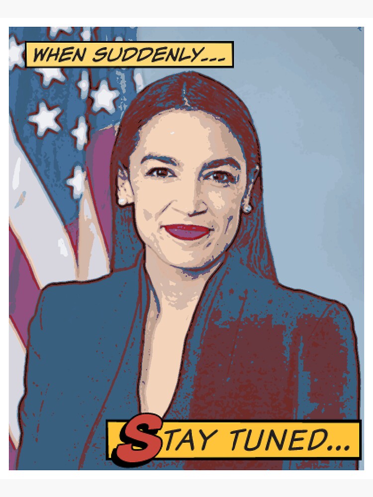 "AOC Alexandria Ocasio-Cortez is my Hero Sticker" Sticker by herizon ...