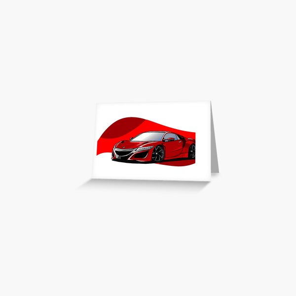 "Acura NSX cartoon style" Greeting Card by Wes-lee9 | Redbubble