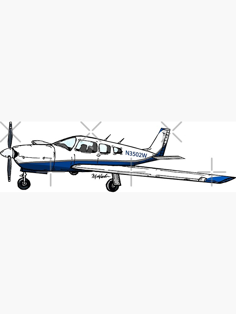 "Piper Cherokee 1966 PIPER PA-32-260" Framed Art Print by Statepallets ...