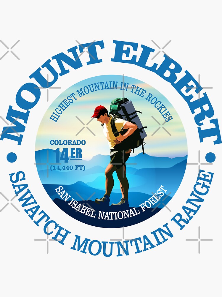 "Mount Elbert (C)" Sticker for Sale by curranmorgan | Redbubble