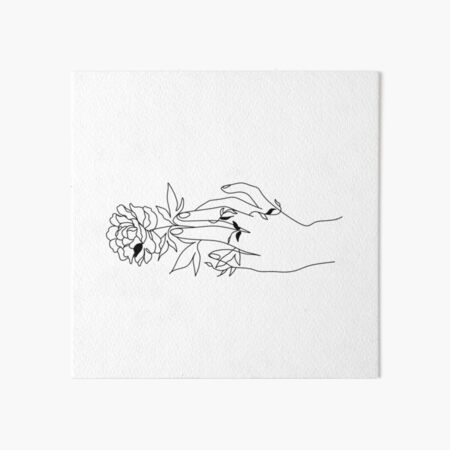 "Women's hands line drawing illustration. Hand line art, Hand line ...