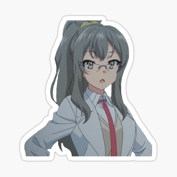 Rio Futaba Bunny Girl Senpai Sticker For Sale By Madisonlough Redbubble