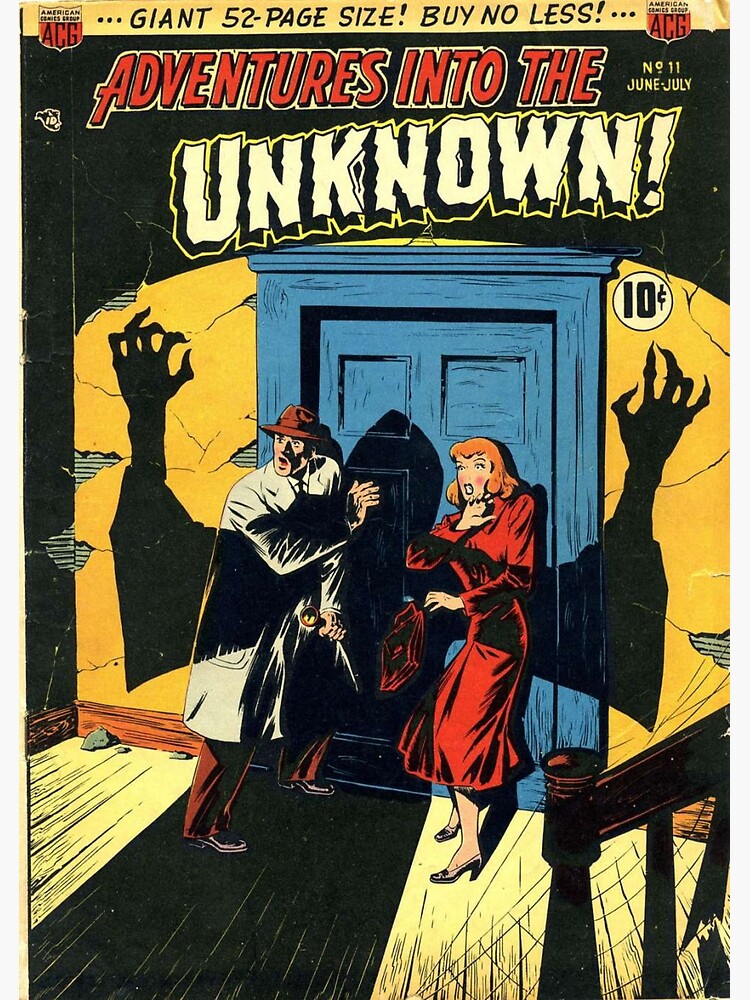 "Adventures Into The Unknown - Haunted House Comic " Poster for Sale by ...