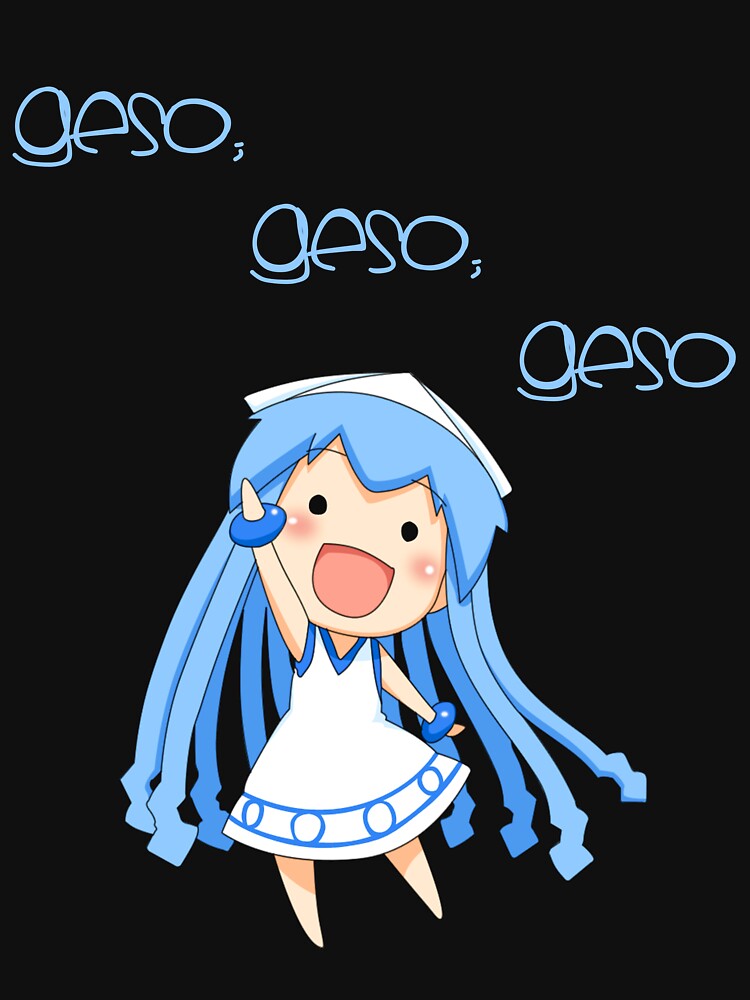 "Geso, geso, geso" T-shirt for Sale by daizuh | Redbubble | ika musume ...