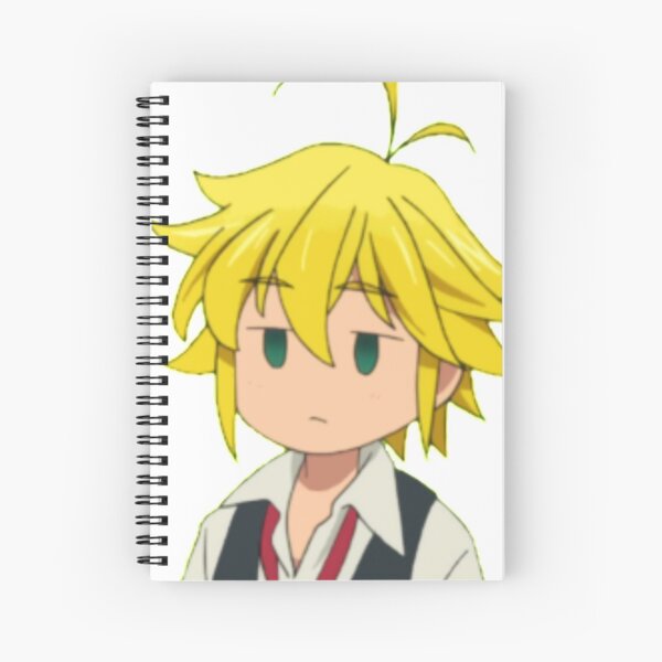 "Seven deadly sins : Meliodas bruh face " Spiral Notebook for Sale by ...