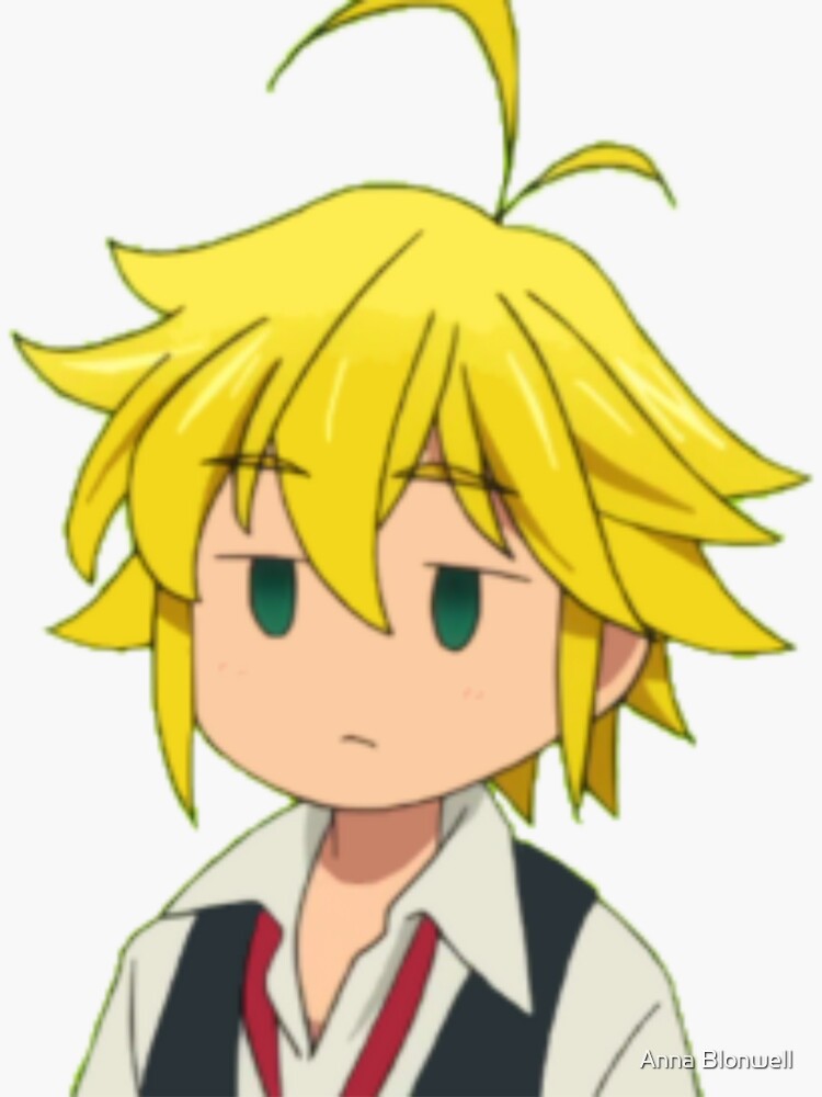 "Seven deadly sins : Meliodas bruh face " Sticker for Sale by ...