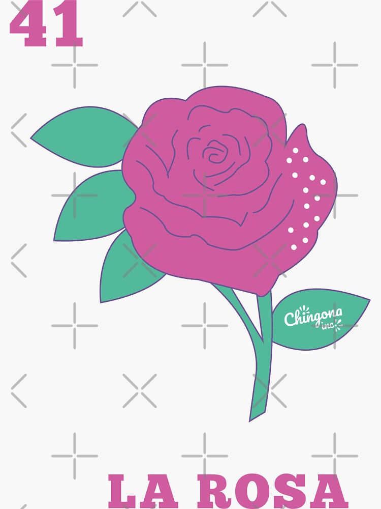 "La Rosa" Sticker by vosio | Redbubble