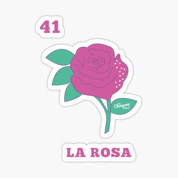 "La Rosa" Sticker by vosio | Redbubble