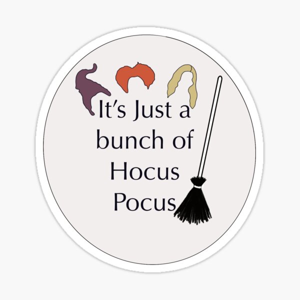 "Hocus Pocus art" Sticker by MarshDoodles | Redbubble