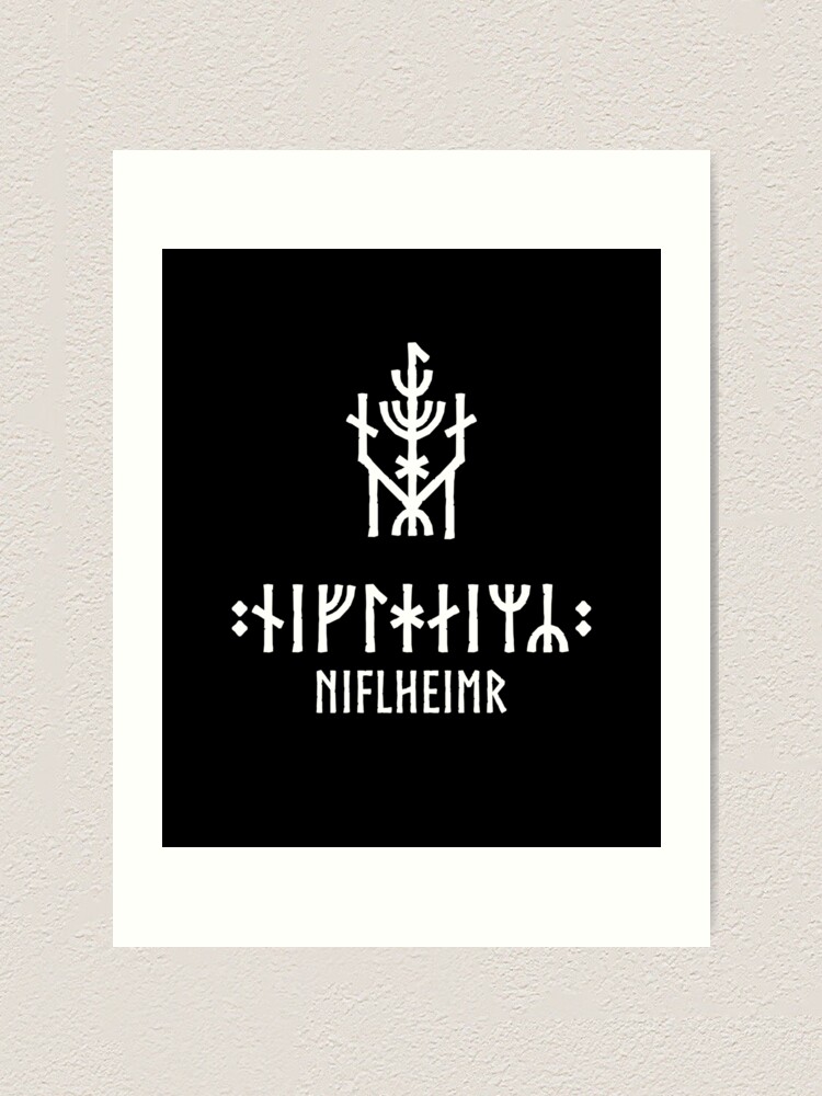"Viking Bind Rune Niflheim" Art Print for Sale by Helgi-chris | Redbubble