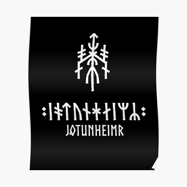 "Viking Bind Rune Jotunheim" Poster for Sale by Helgi-chris | Redbubble