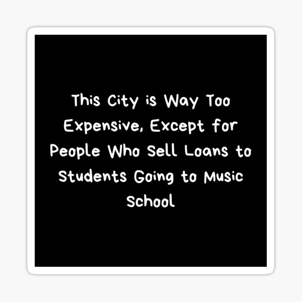 "Musician Life Problems" Sticker by DylanGalvin | Redbubble