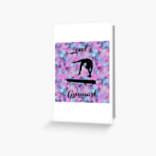 "Girls Level 8 Gymnast Pastel" Greeting Card by starlit-studios | Redbubble