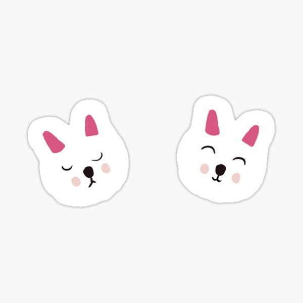 "sad bunny happy bunny" Sticker by yeou | Redbubble