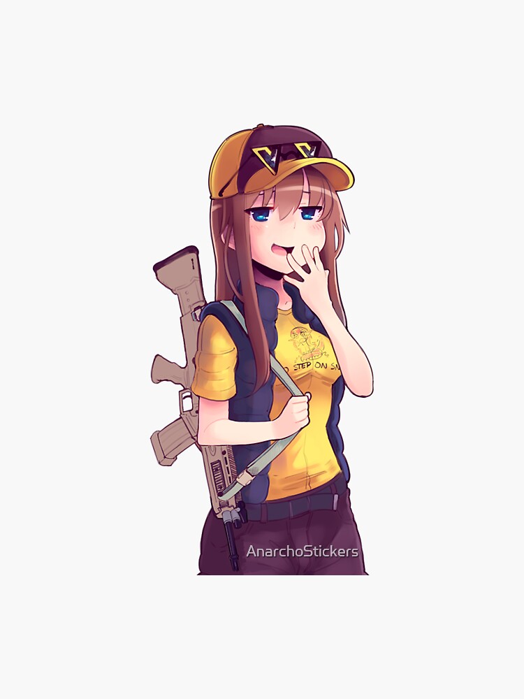 "Anime Ancap Girl 2" Sticker for Sale by AnarchoStickers | Redbubble