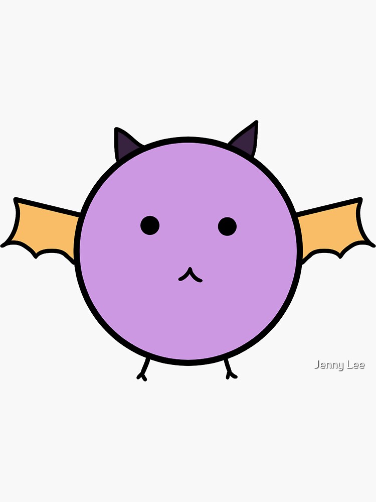 "Bat Blob" Sticker by epikkimchi | Redbubble