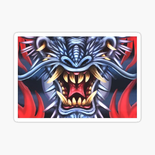 "Dragon of Dojima" Sticker for Sale by Rufinator | Redbubble
