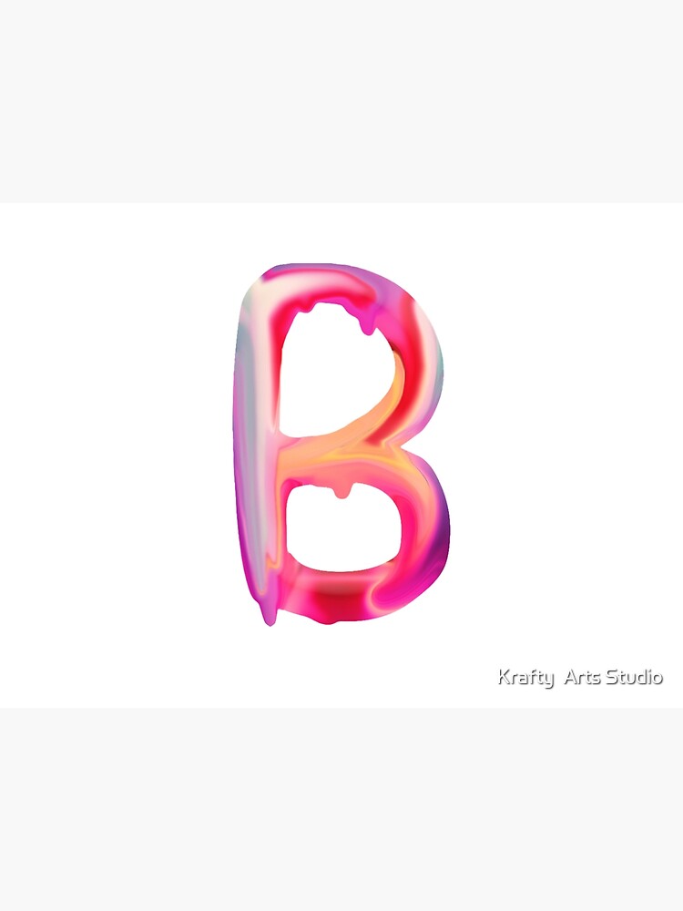 "Letter B Pink Dripping Paint " Photographic Print by loulou1964 ...