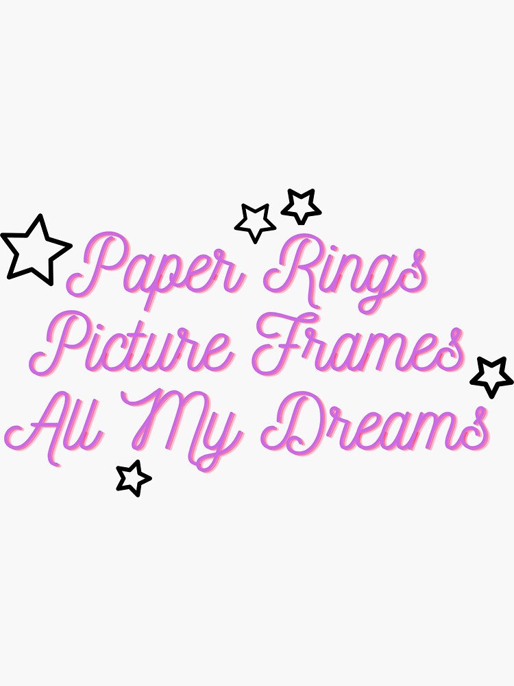"Paper Rings" Sticker for Sale by aspenhammer | Redbubble