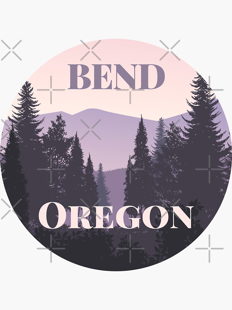 "Bend, Oregon" Sticker by InvestingRoad | Redbubble