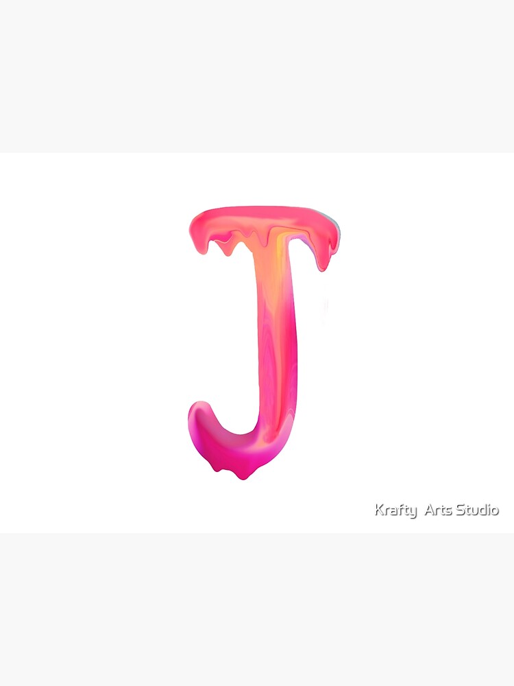 Póster «Letra J pintura rosa que gotea» de loulou1964 | Redbubble