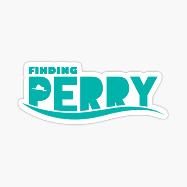"Finding Perry" Sticker for Sale by WavyGrayvy | Redbubble