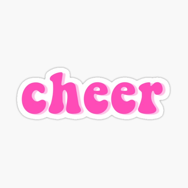 "Cheer" Sticker for Sale by kxtelyng | Redbubble